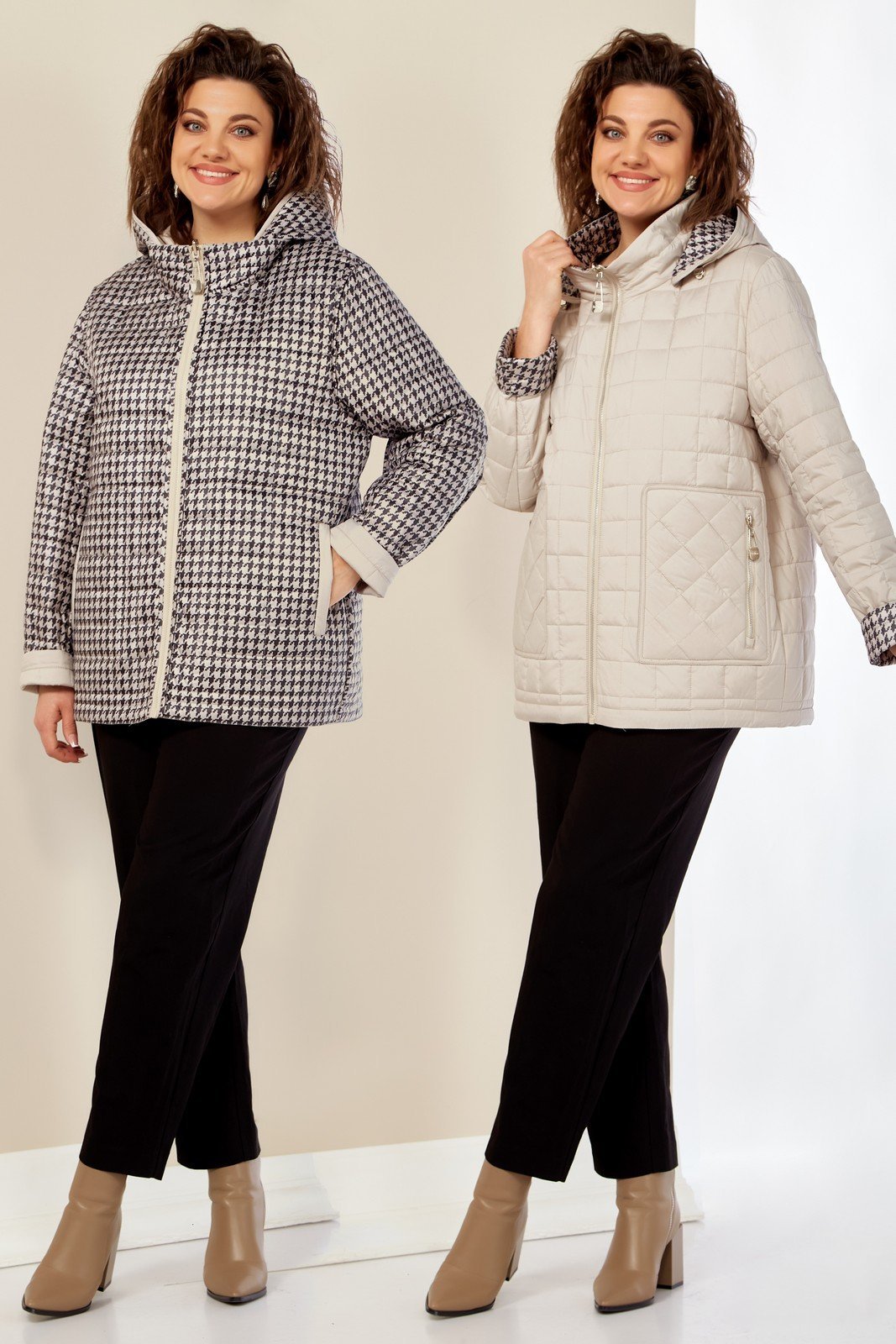 Куртка 2182 бежевый Shetti купить в интернет магазине Велесмода